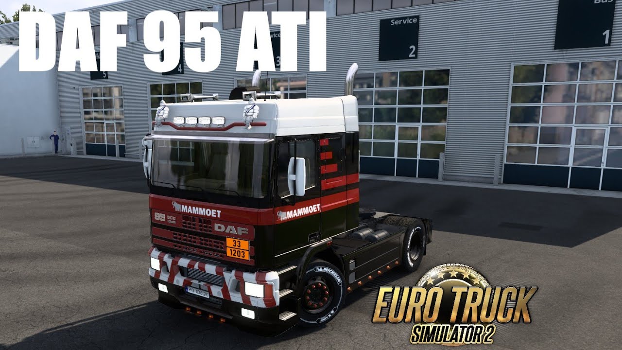 Euro Truck Simulator 2 Mods - DAF 95 ATI + Trailers Pack v1.56 - YouTube