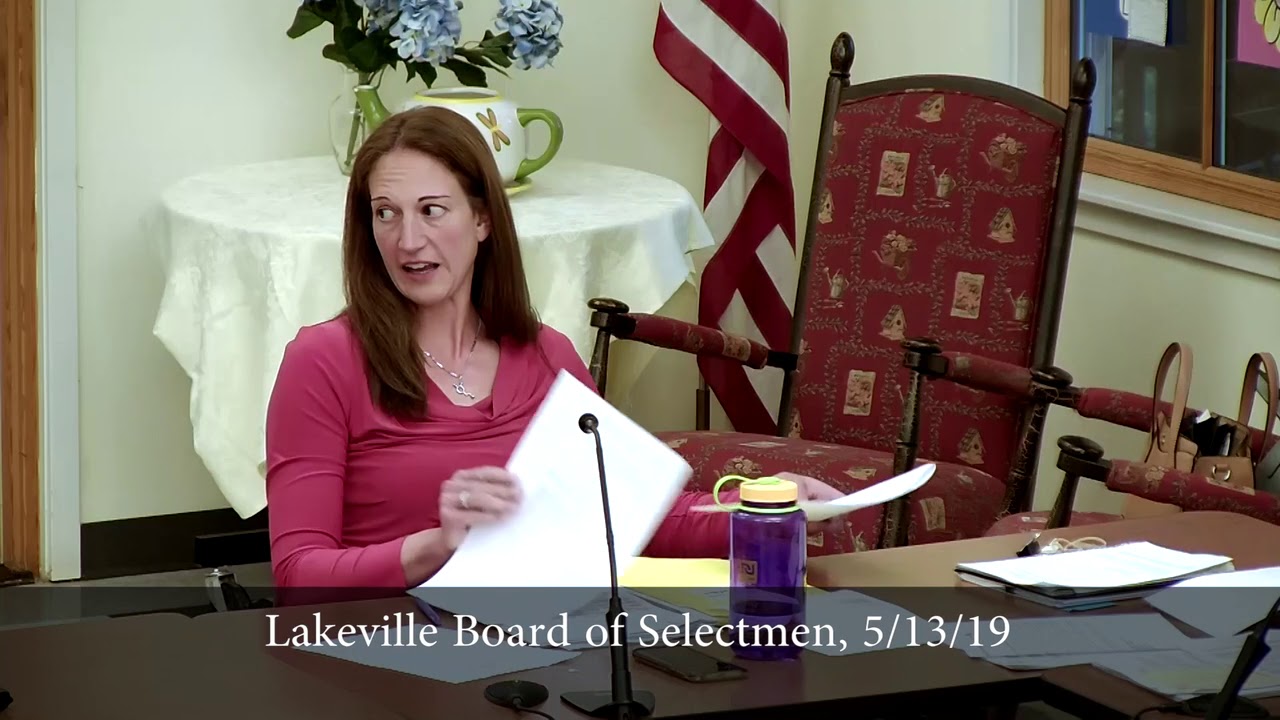 Lakeville Board of Selectmen, 5/13/19 - YouTube