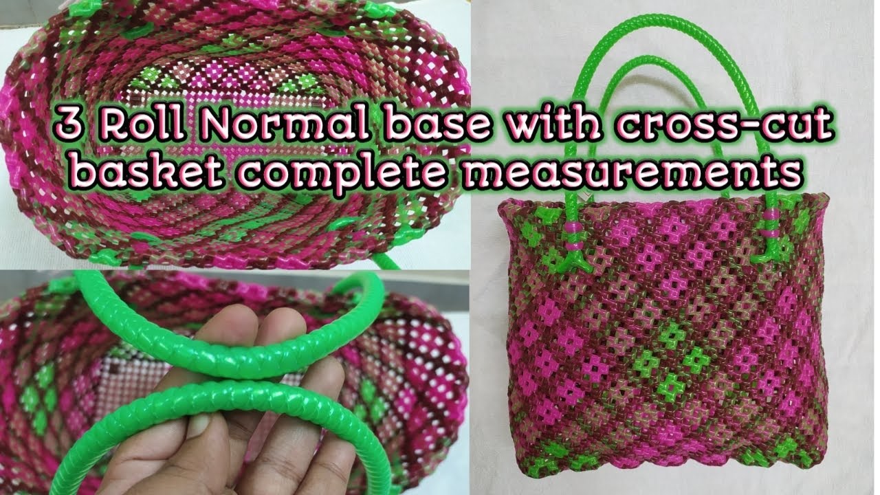 3 Roll Normal base with cross-cut basket complete measurements - YouTube