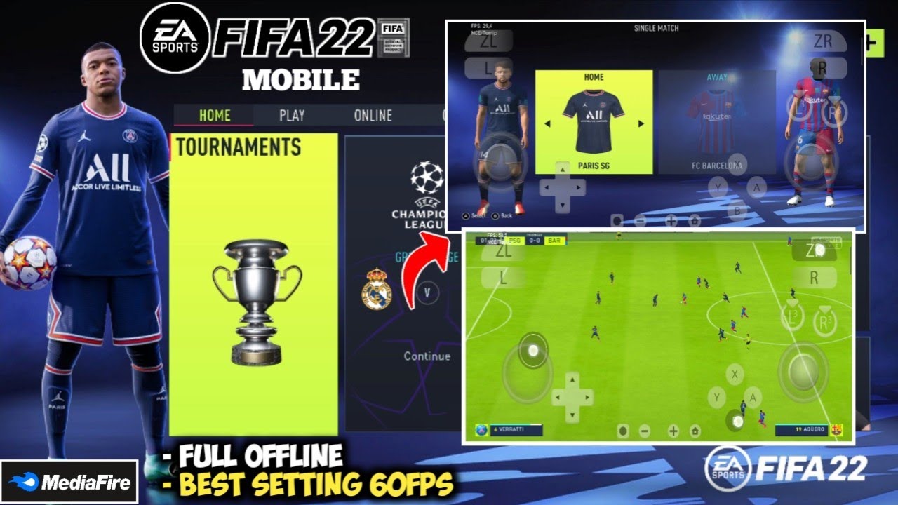 FIFA 22 LEGACY EDITION MOBILE FULL OFFLINE YUZU EMULATOR BEST SETTING ...