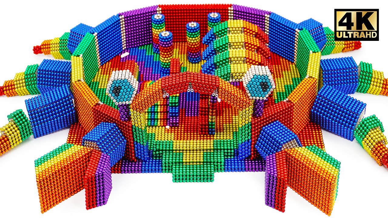 How To Build Crab Playground For Hamster From Magnetic Balls ...