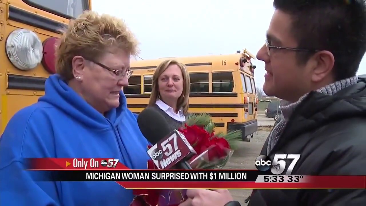 ABC57 Covers Decemeber 22nd $1 Million SuperPrize Winner - YouTube