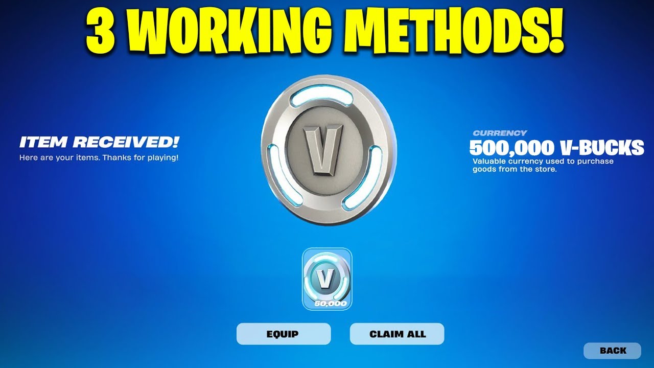 3 *EASY* Ways to get FREE V-BUCKS in Fortnite! - YouTube