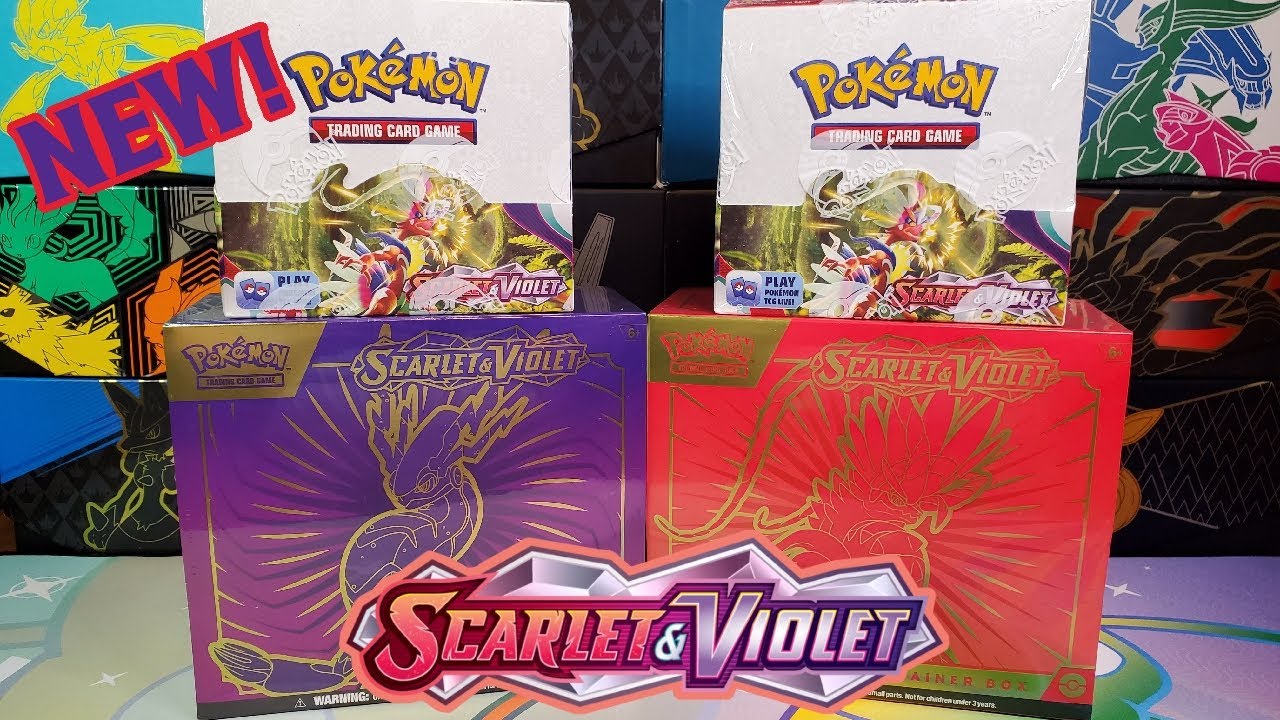 NEW! Pokemon Scarlet and Violet Trading Card Game Released! - YouTube