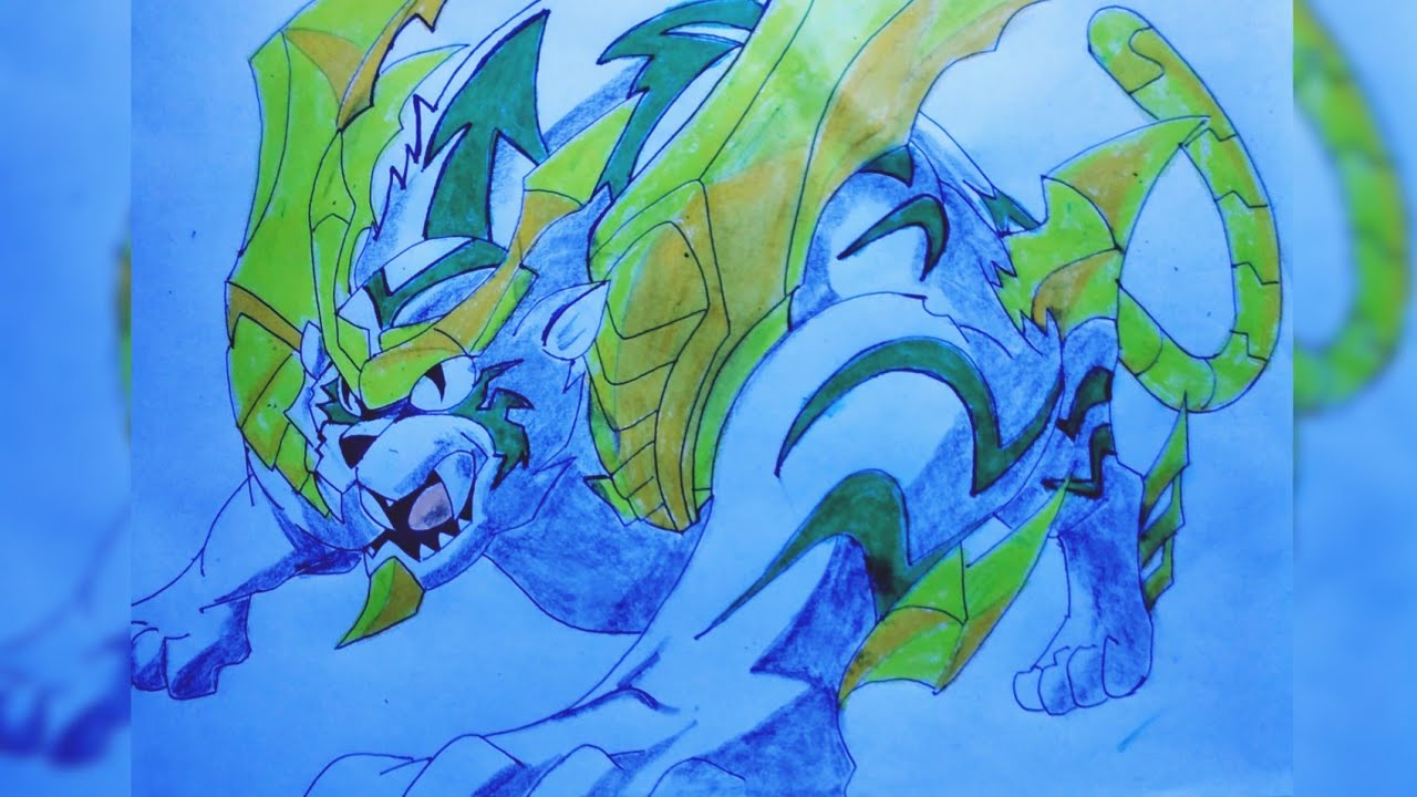 Drawing - Bayblade - Bit Beast - Driger - YouTube