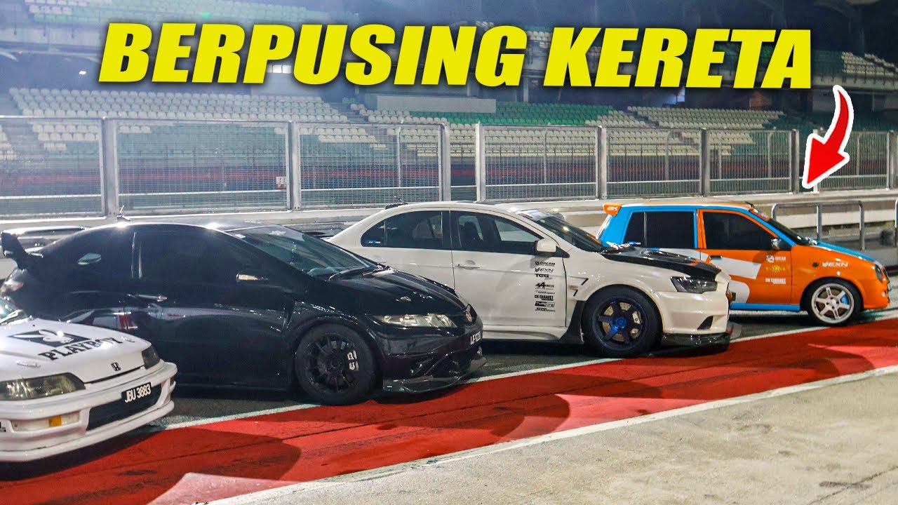 LENJAN HABIS KERETA WAKTU HUJAN SAMPAI BERPUSING ! - YouTube