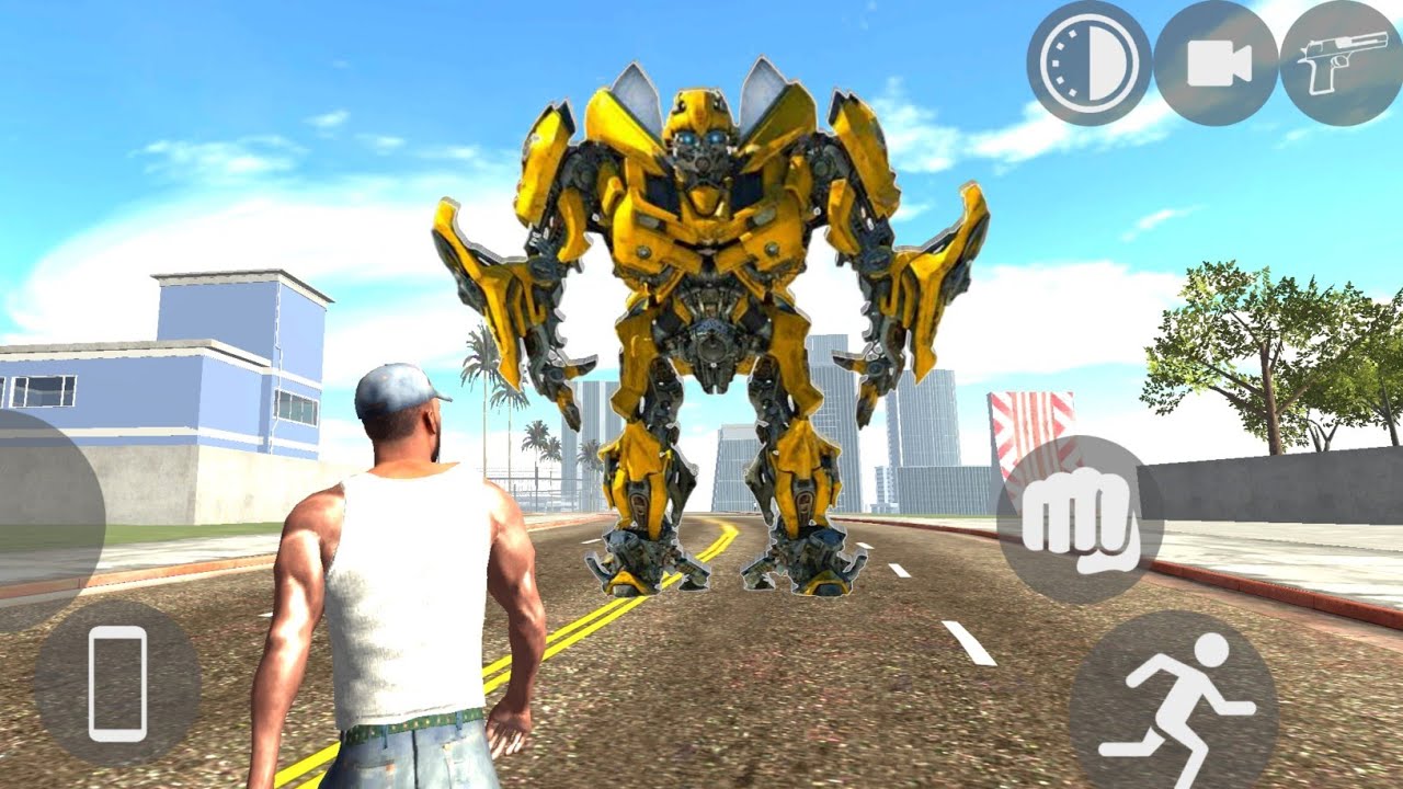 A Giant Transformer Robot Attached On Franklin House In Indian Bike ...