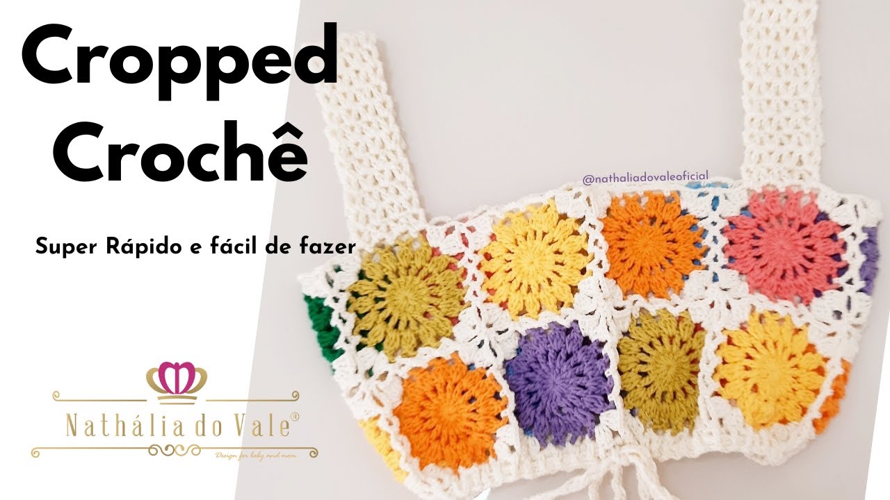 CROPPEDDE CROCHÊ Super Fácil e Rápido de fazer - YouTube