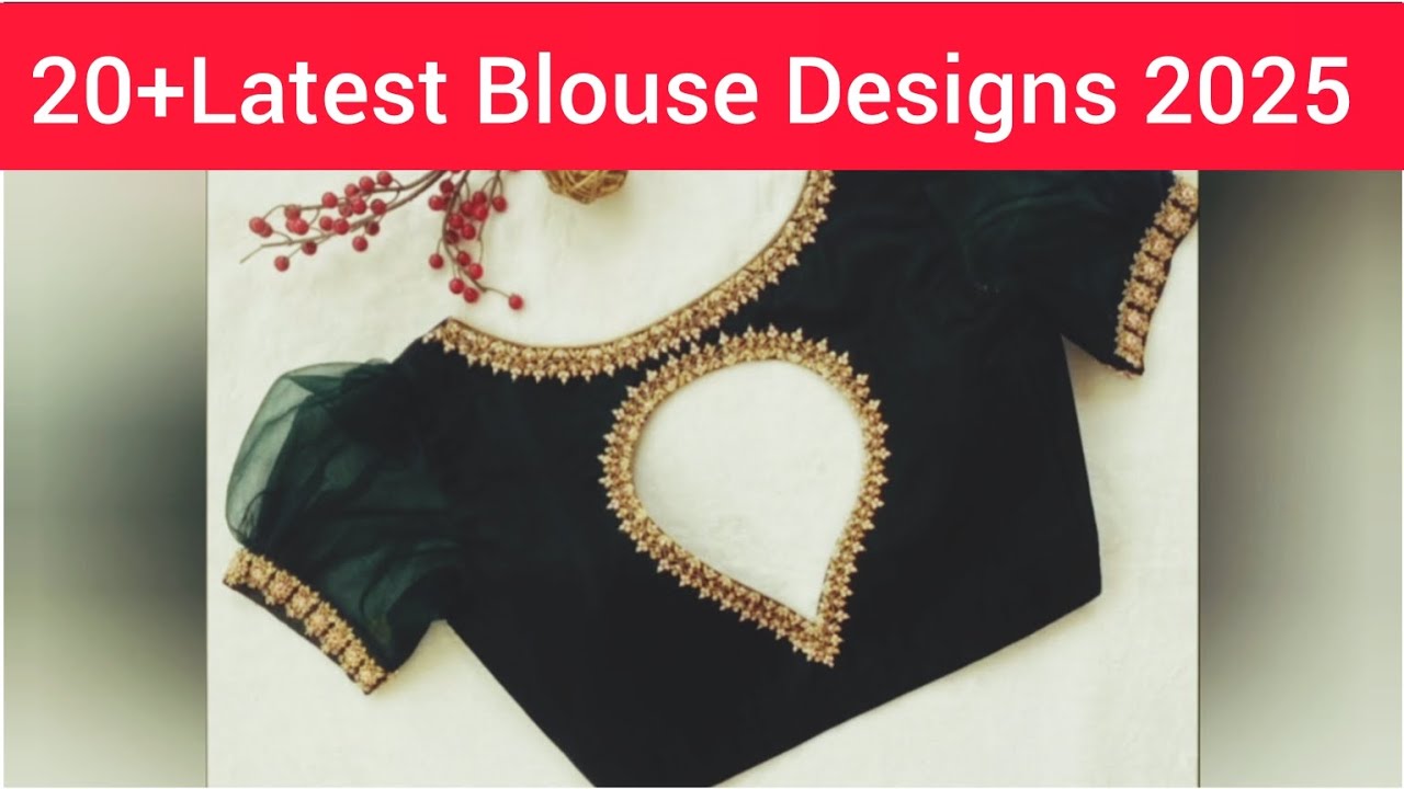 💯20+ Latest Blouse Designs 2025/Party Wear Back Neck Blouse Design/New ...
