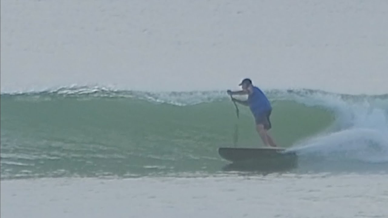 SUP Ghost appears at Sunrise - YouTube