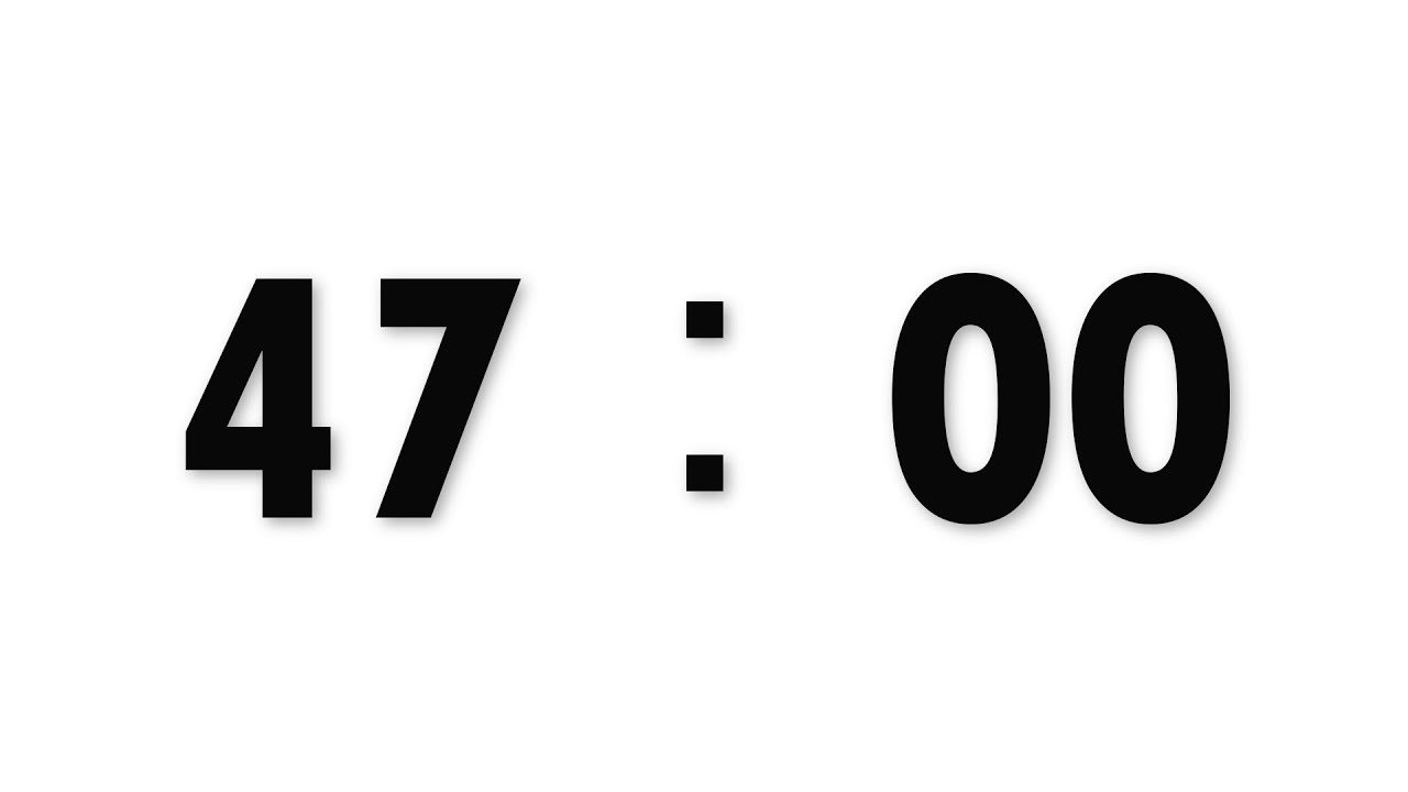 47 Minute countdown timer - Lofi Music | นับเวลาถอยหลัง 47 นาที - YouTube