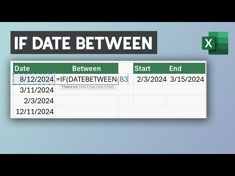 Excel IF Statement for Dates Between Two Dates (Date Range)  - Excel Formula