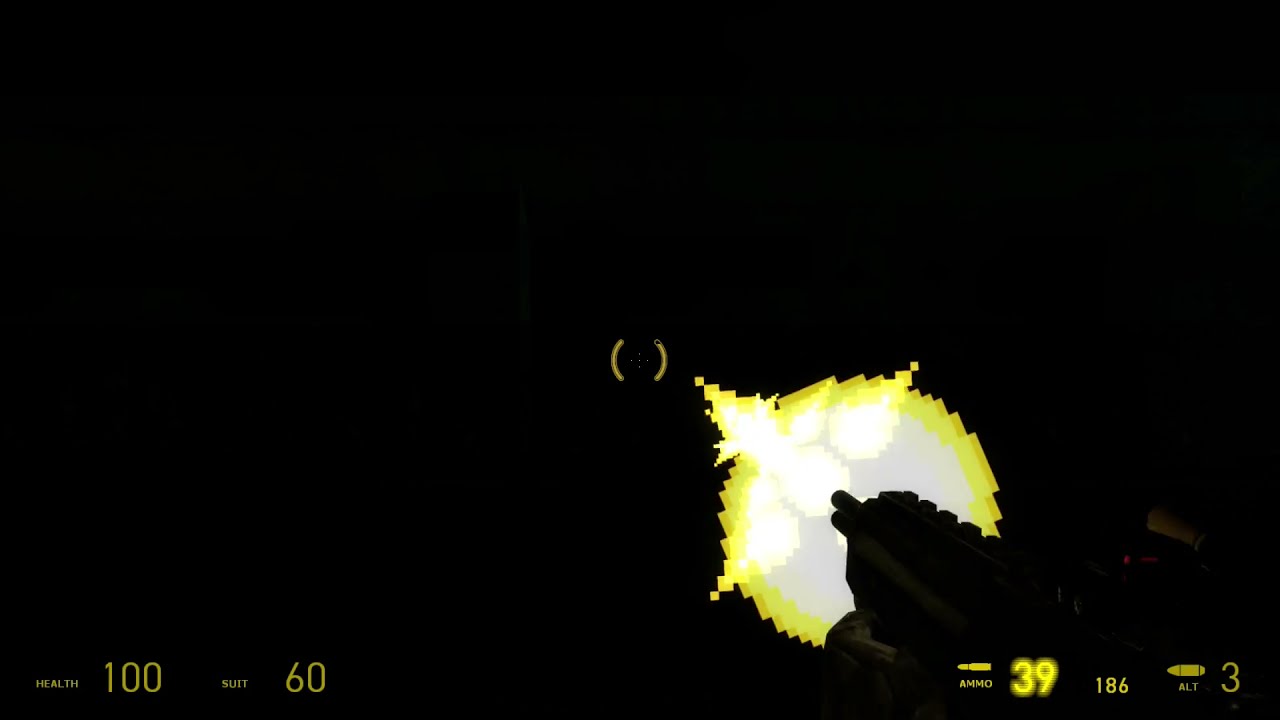 HL2 custom pixel muzzle flash - YouTube