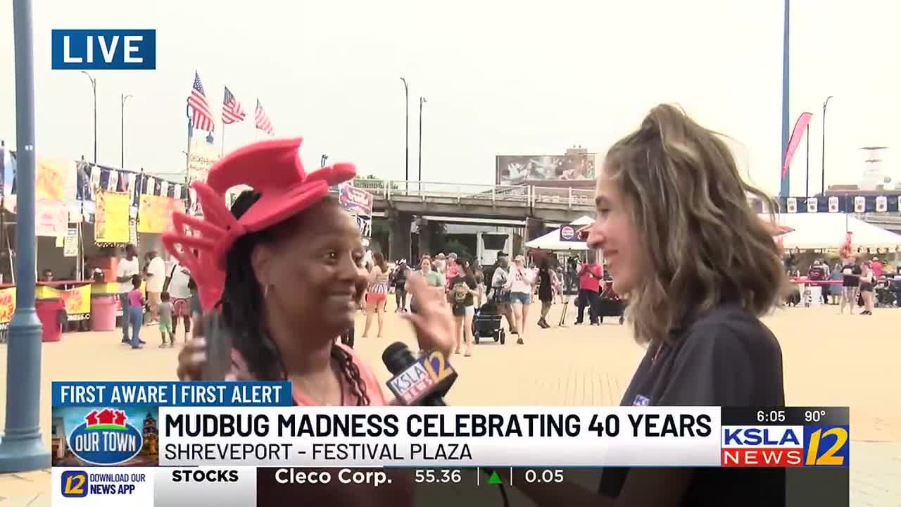 Festival Plaza filled with Mudbug Madness attendees - YouTube