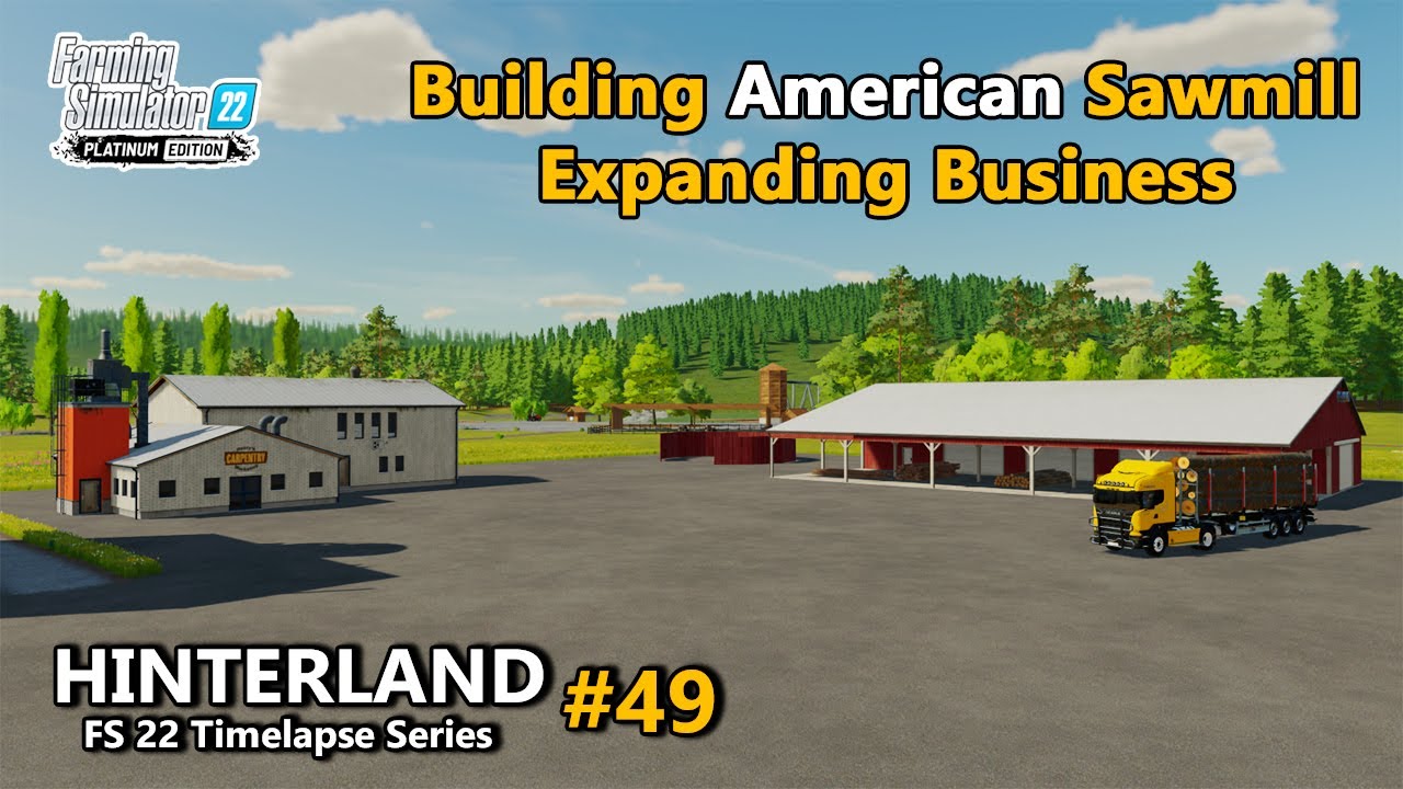 Building American Sawmill, Carpentry, Stocking Silage Bales ...