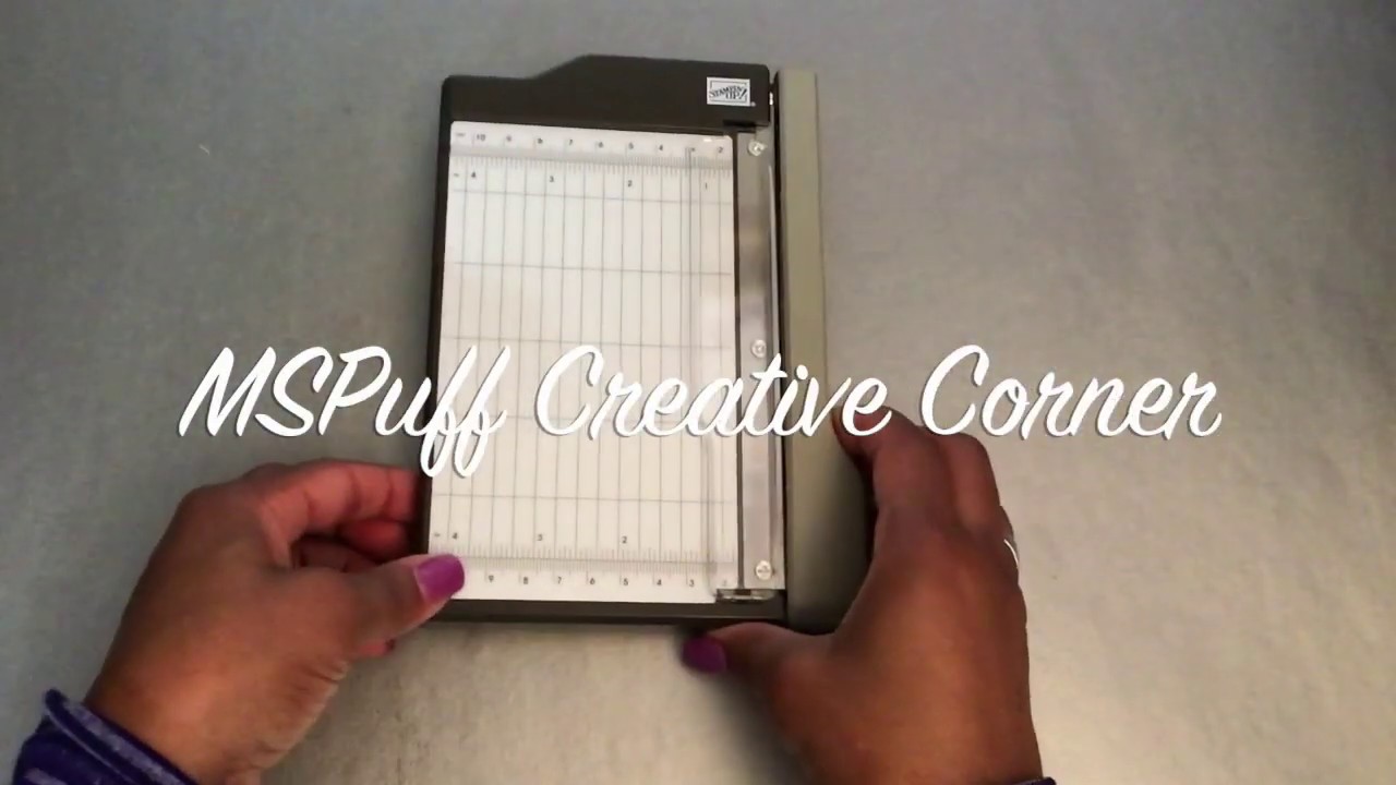 Quick Tip Tuesday: Stampin' Up! Mini Trimmer - YouTube