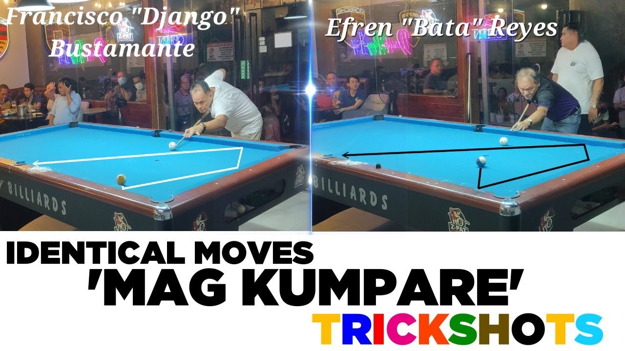 EFREN "BATA REYES & FRANCISCO "DJANGO" BUSTAMANTE (TRICKSHOT) - YouTube