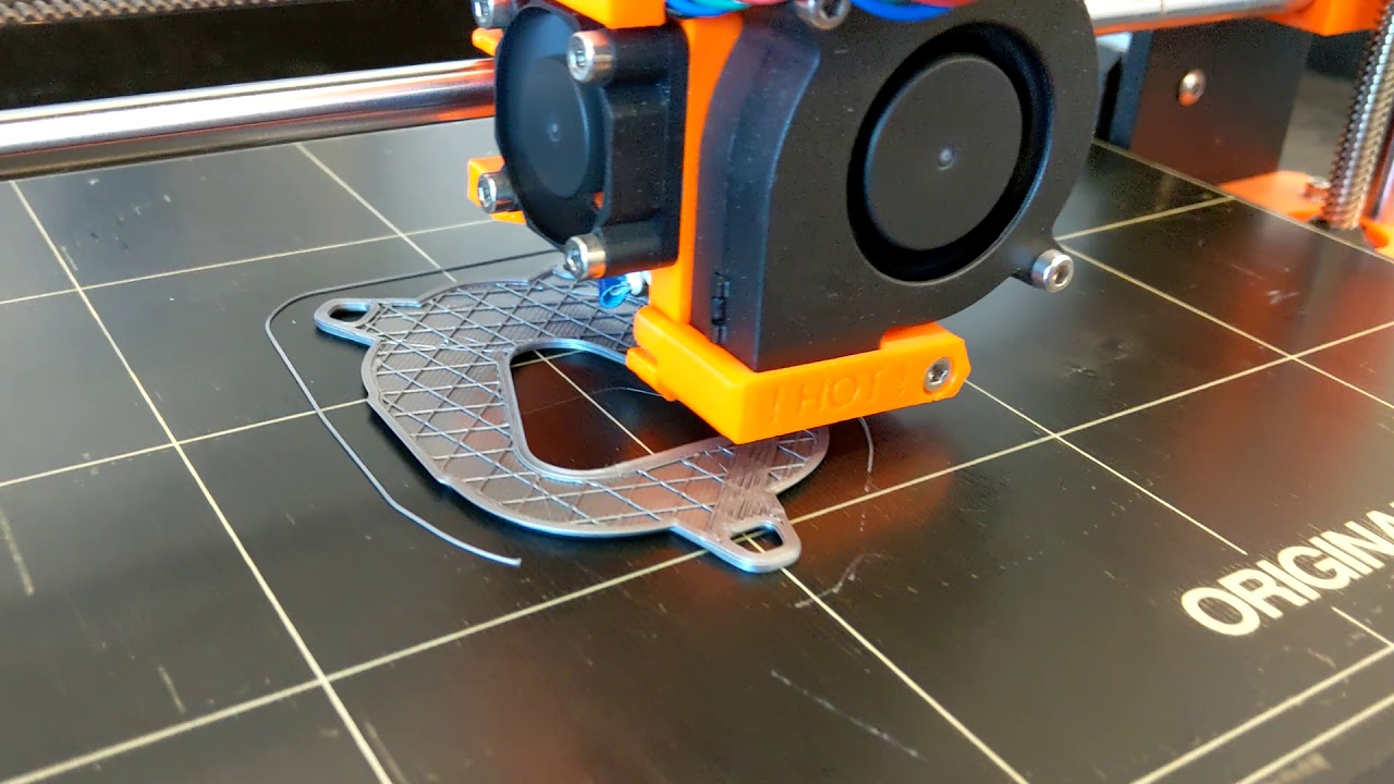 Maker Mask 3D printing part 2 - YouTube