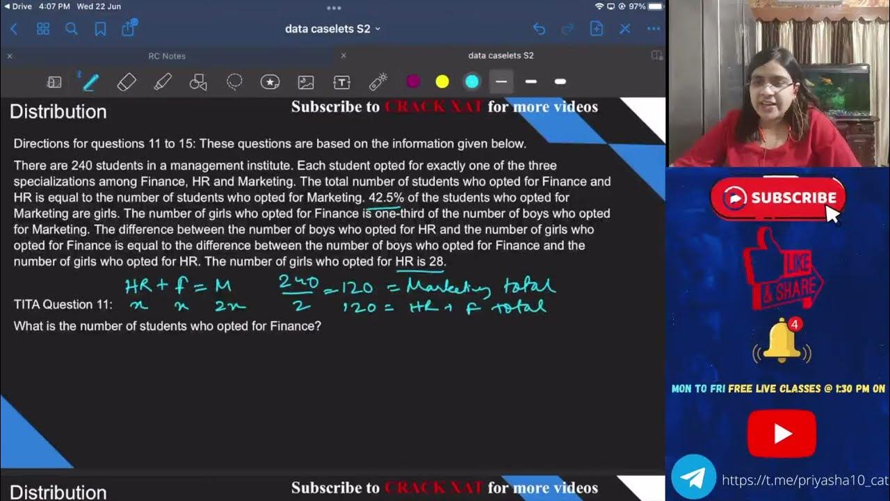 How to solve Advanced Quant based DI Caselets LIVE session 2| DILR Set 7| PDF|CAT'22|XAT'23 ...