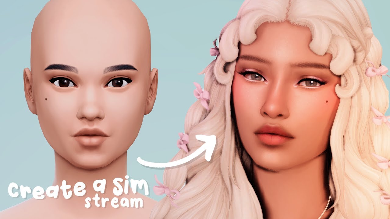 creating a NEW base sim challenge // the sims 4 - create a sim - YouTube