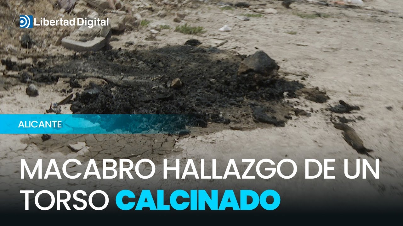 Macabro hallazgo de un torso calcinado en Alicante - YouTube