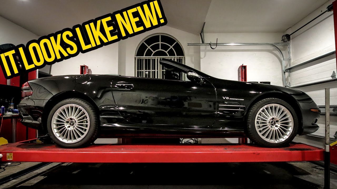 I Polished The Cheapest Mercedes SL55 AMG In The World And It Looks ...