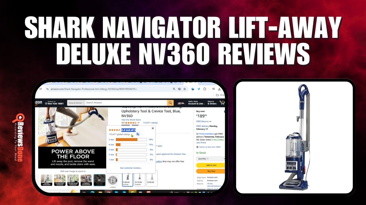 Shark Navigator Lift-Away Deluxe NV360 - Expert vs User Feedback - YouTube
