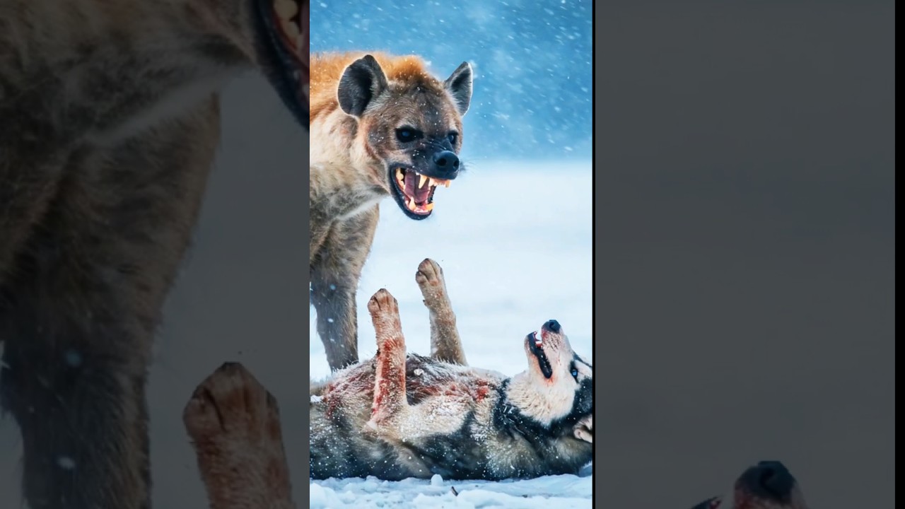 Hyena vs Pitbull, Rottweiler, Doberman, and Husky – Wild vs Domestic ...