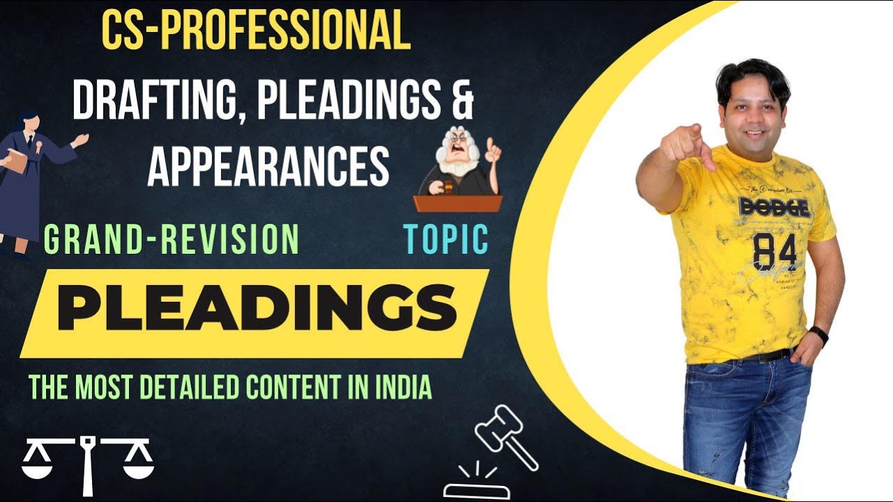 DRAFTING MARATHON| DRAFTING REVISION | PLEADINGS | CS PROFESSIONAL ...