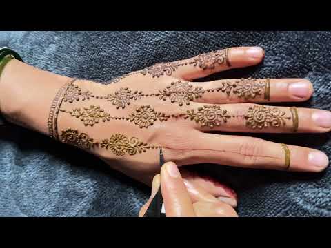 Simple and easy mehndi design👀👉🏻🧿|@Krish_naMehndi 