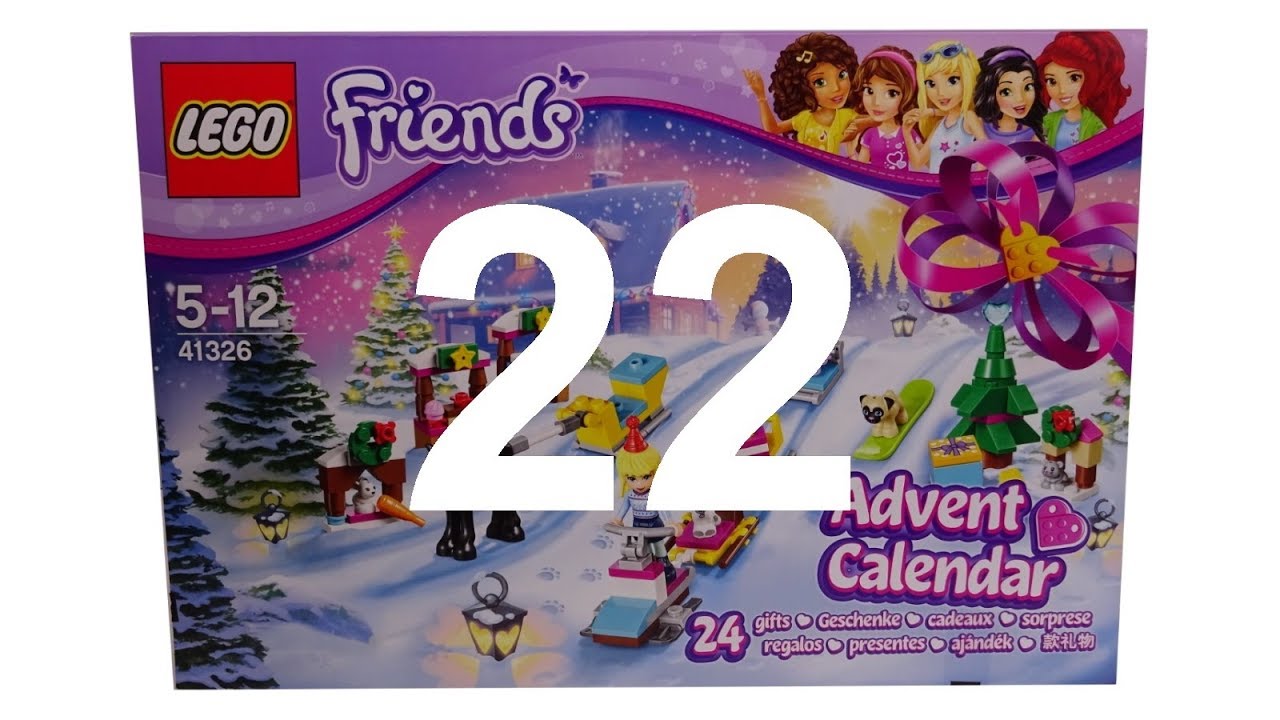 LEGO FRIENDS 41326 ADVENTSKALENDER 2017 * TÜRCHEN 22 * LEGO SPEED BUILD ...