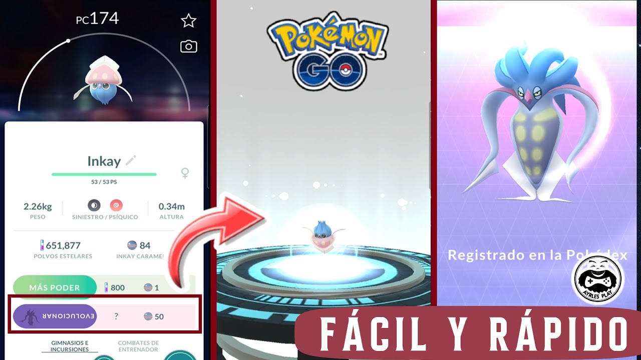 [Fácil] COMO EVOLUCIONAR A INKAY EN POKEMON GO | EVOLUCIONAR A INKAY ...