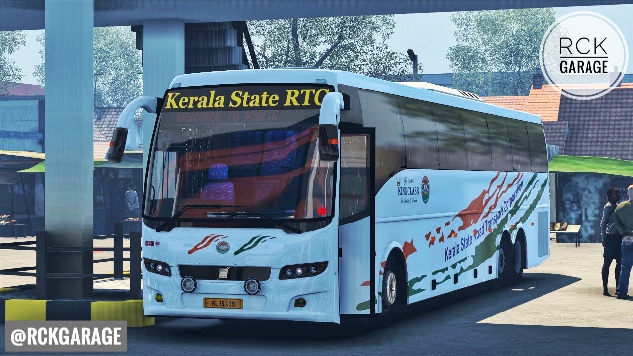 Kerala RTC Volvo B9R Bus || Amazing Driving By Driver in ETS2 Game ...