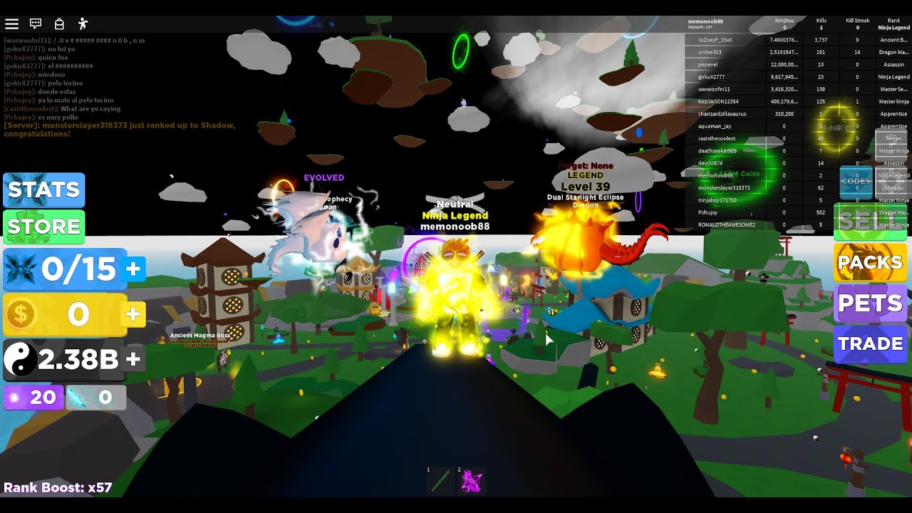 roblox Ninja Legends [ rank legend ninja ] - YouTube