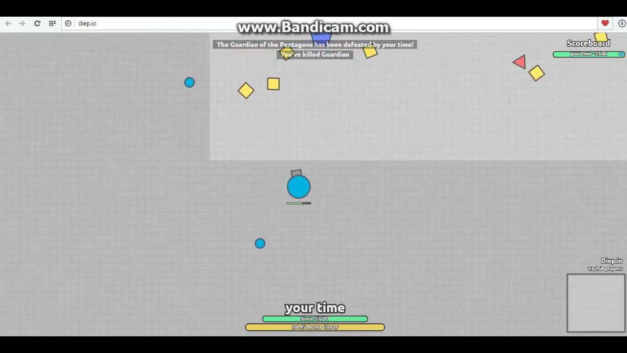 DIEP.IO // MINI ARENA CLOSER VS GUARDIAN IN SANDBOX - YouTube