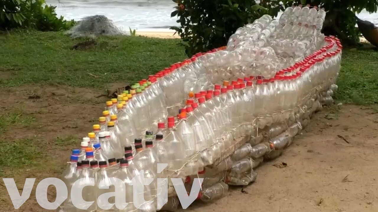 A Fishing Boat Made Of Discarded Plastic Bottles - YouTube