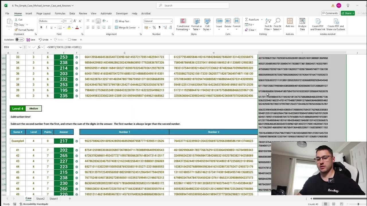 How to Solve Excel World Championship Case - The Simple Case (RTLV Battle 6) - YouTube