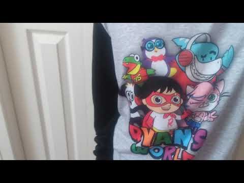 Ryan's World PAJAMAS and ROBLOX hat MERCH