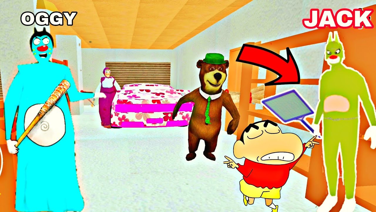 GRANNY MAHA & GRANDPA BEAR HOSTING GRANNY OGGY & GRANDPA JACK SHINCHAN ...