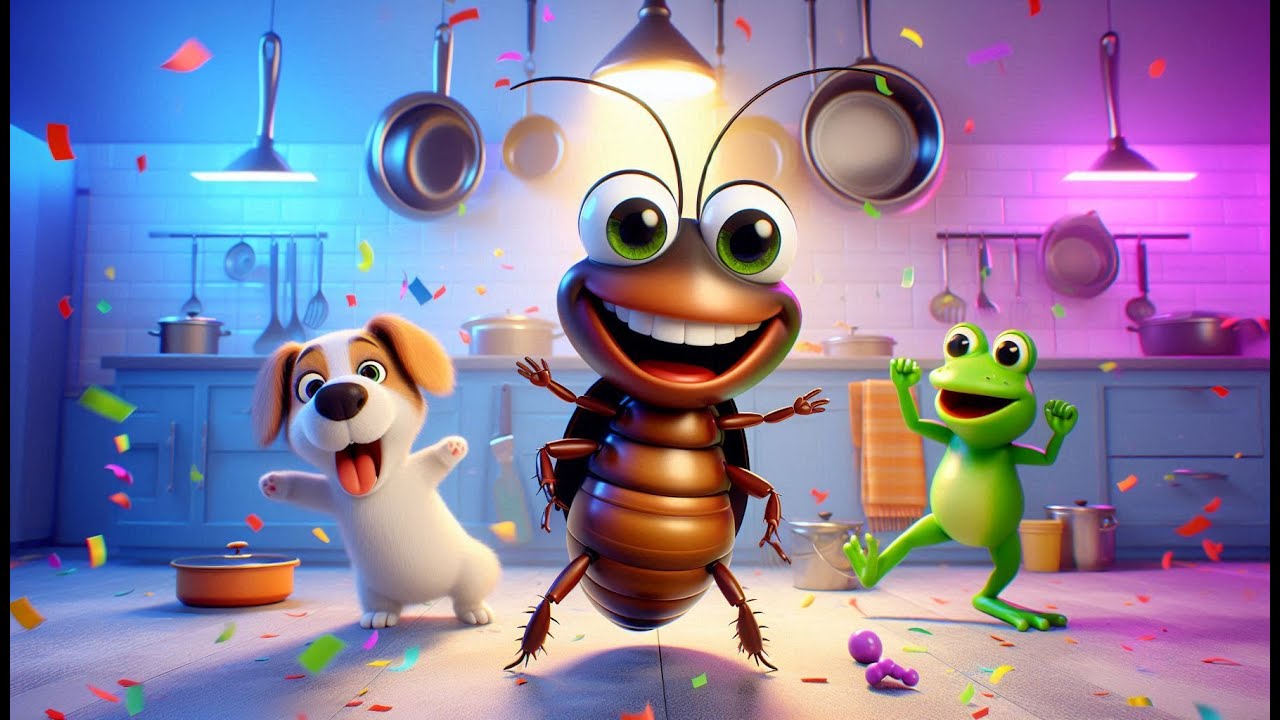 La Cucaracha Baila con Amigos🎶🐞Funny Cockroach Song for Kids – Canción ...