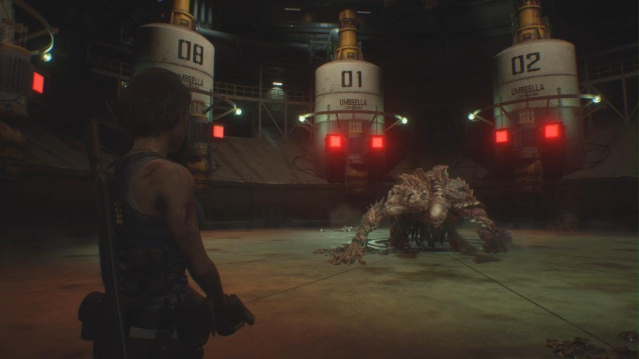RESIDENT EVIL 3 Nemesis last stage bossfight - YouTube