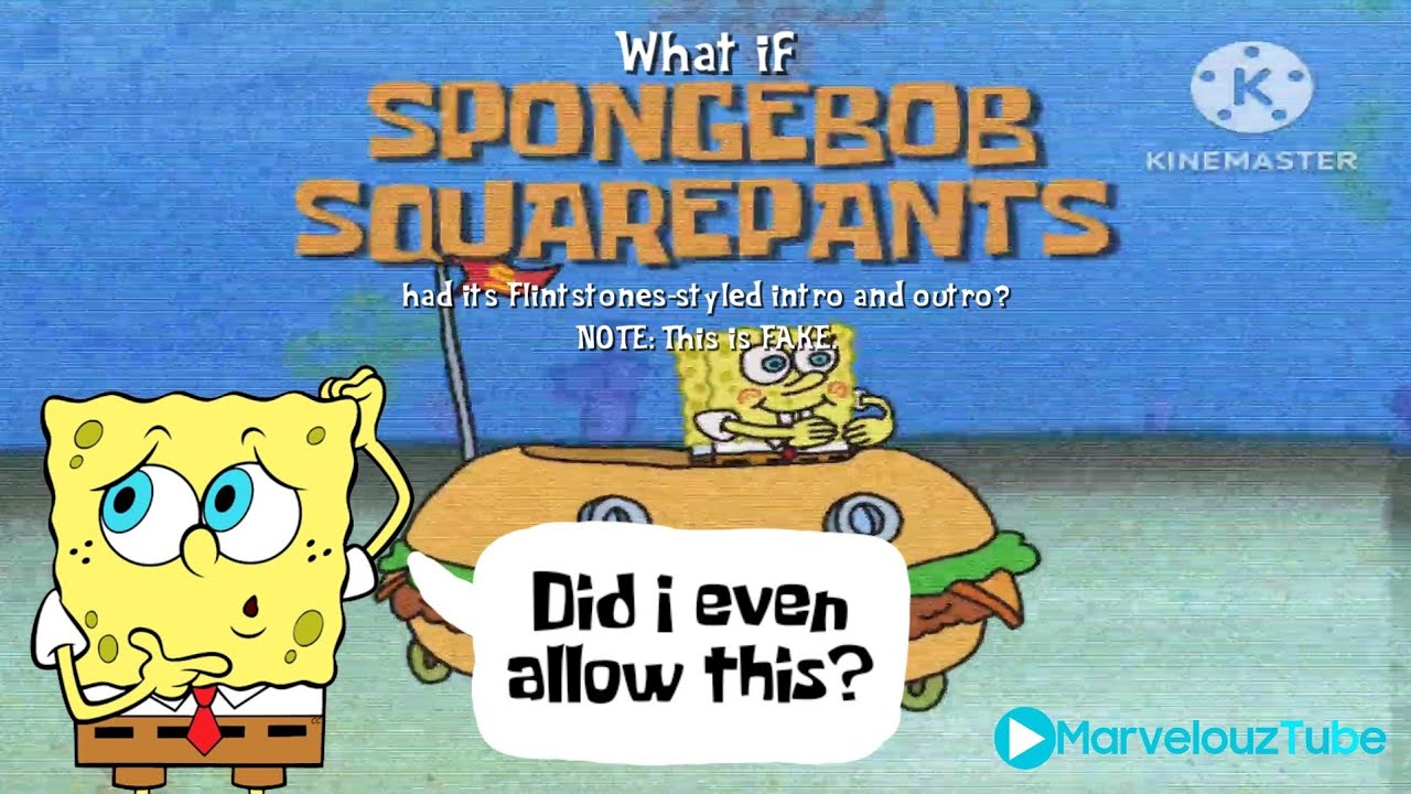 What if SpongeBob SquarePants had its Flintstones-styled intro and ...