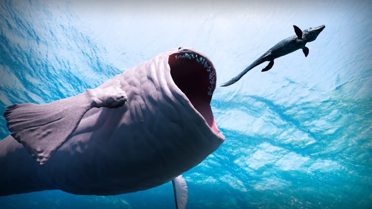 The Bloop vs Mosasaurus at Great Barrier Reefs - YouTube