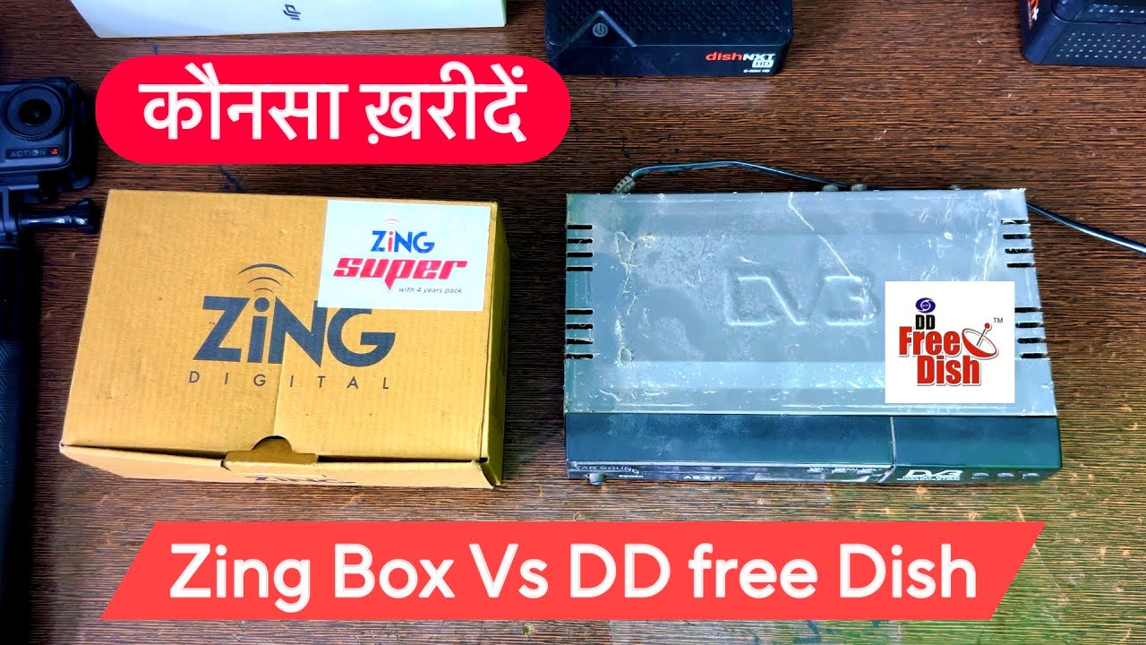 Super FTA Zing Vs DD Free Dish Box | Best DTH Set Top Box | India Best ...