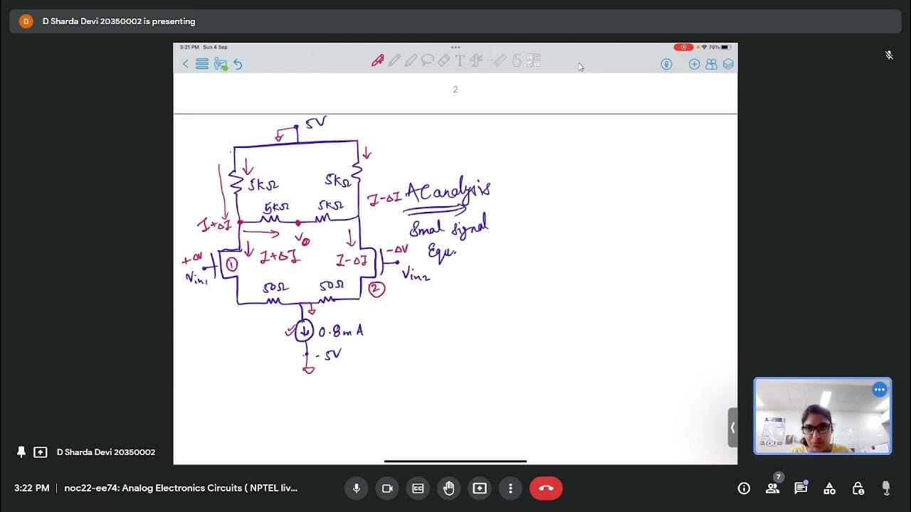 Week 6 Live Problem solving session: Analog Electronic Circuits - YouTube