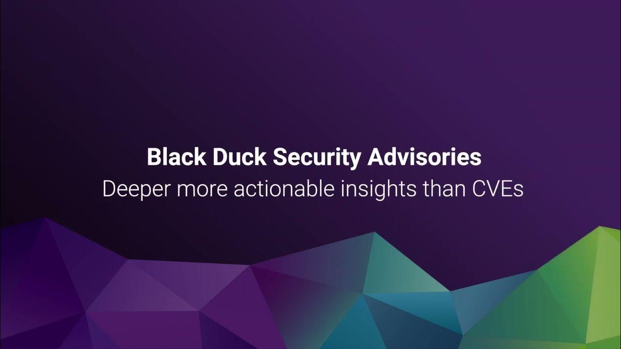 #2. Black Duck 핵심 기능 - Black Duck Security Advisories를 통한 더욱 강화된 CVE 취약점 정보 제공 (한글자막) - YouTube