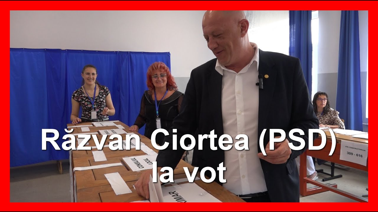 AGORA MEDIA | EXCLUSIV: Răzvan Ciortea (PSD) la vot - YouTube