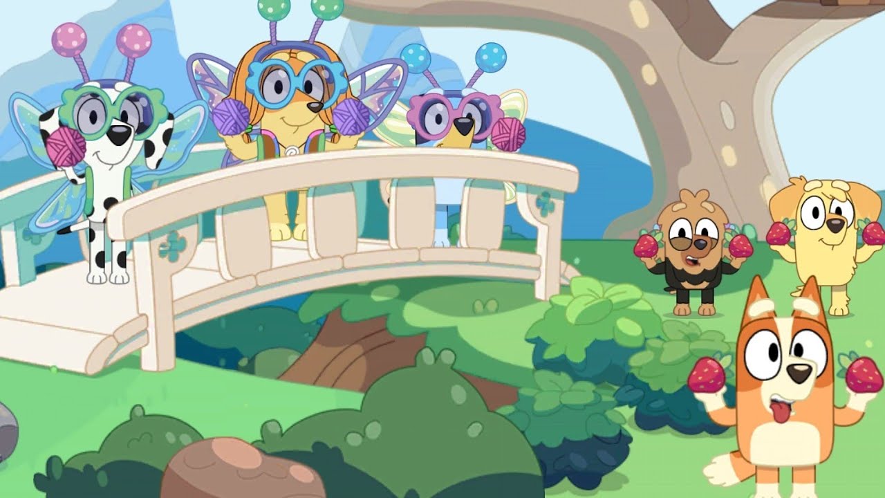Bluey Fairy Sneaks in the School Yard 🍓 Bluey Lets Play 🐶 Bluey ...