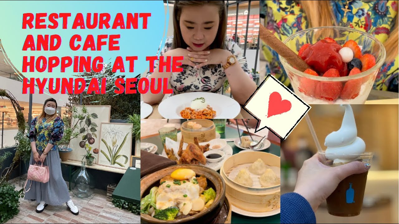 Must-try Cafés at the Hyundai Seoul (Life in Korea) - YouTube