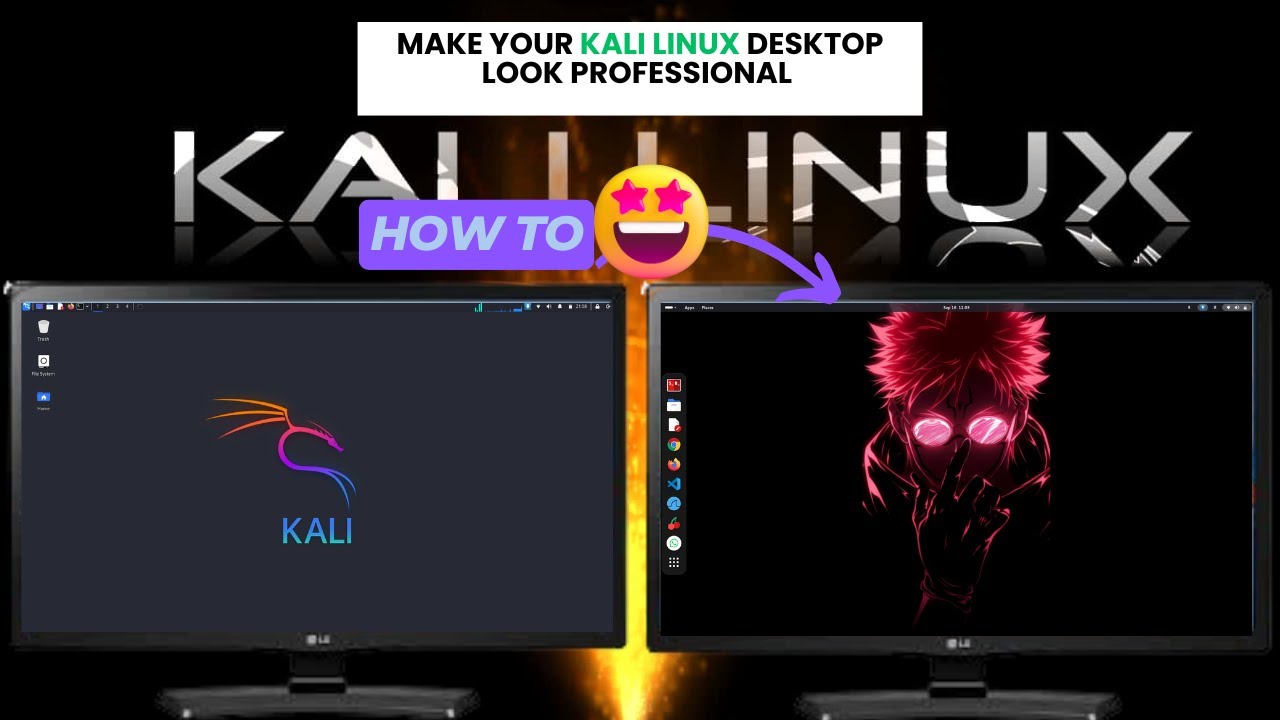 How to make your kali linux desktop look like professional | Gnome ...